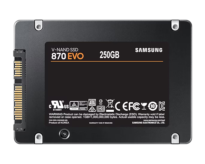 Samsung SSD 870 EVO SATA III 2.5 inch 250GB - End of Life - Tech Guy SA